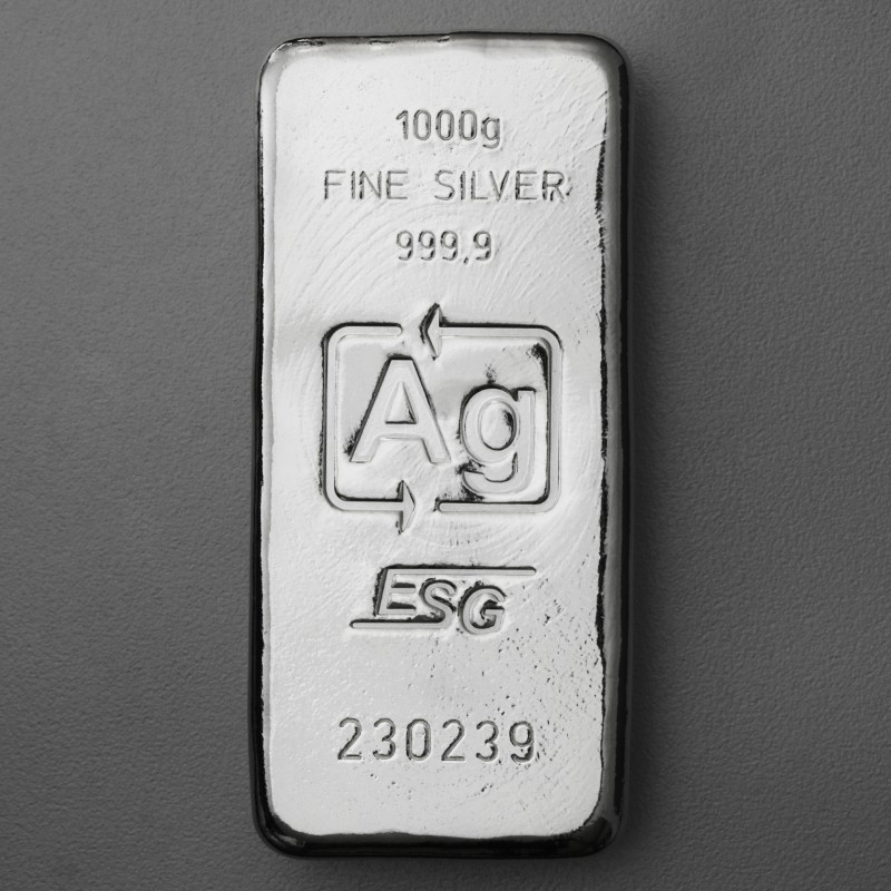 Silberbarren 1kg ESG, gegossen kaufen