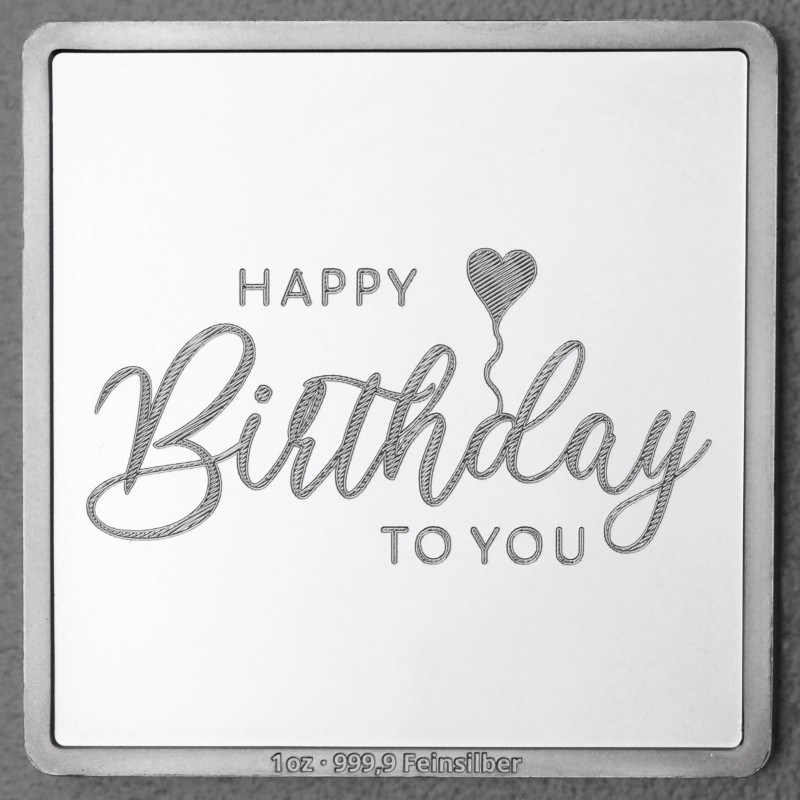Silberbarren 1oz Happy Birthday kaufen