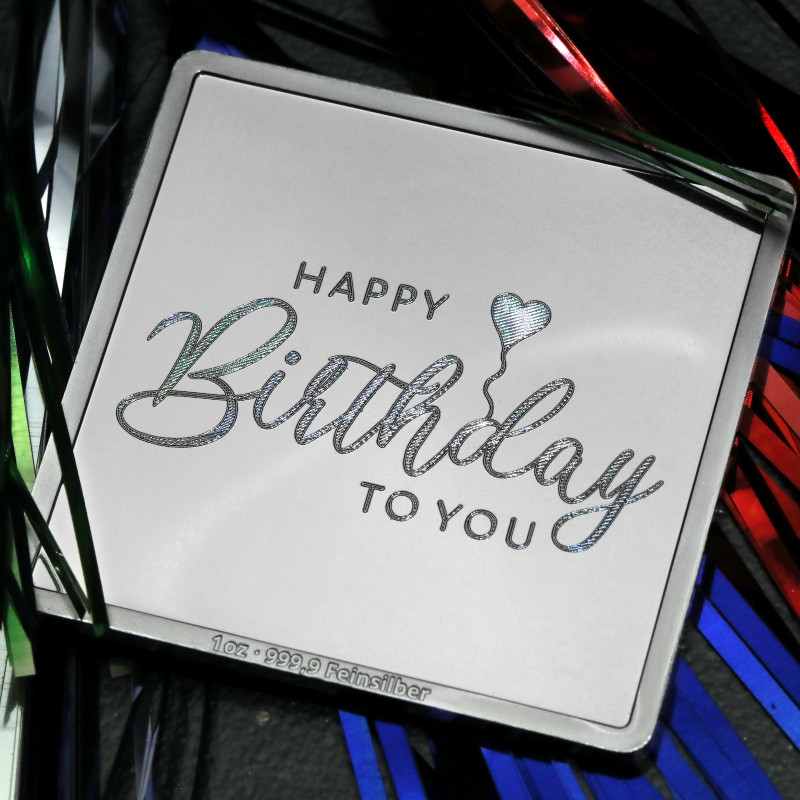 Silberbarren 1oz Happy Birthday kaufen