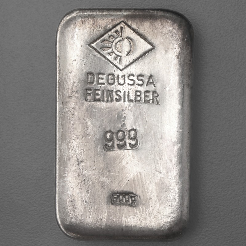 Silberbarren 500g Degussa (Resale) kaufen