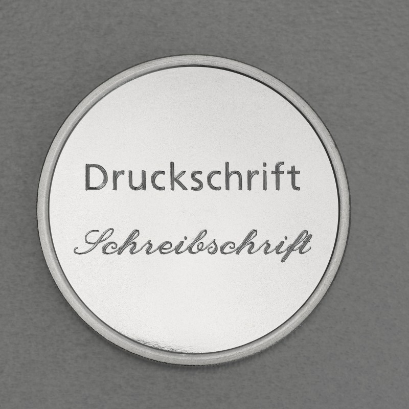 Silbermedaille 1oz "Ich liebe Dich" Gravurmedaille kaufen