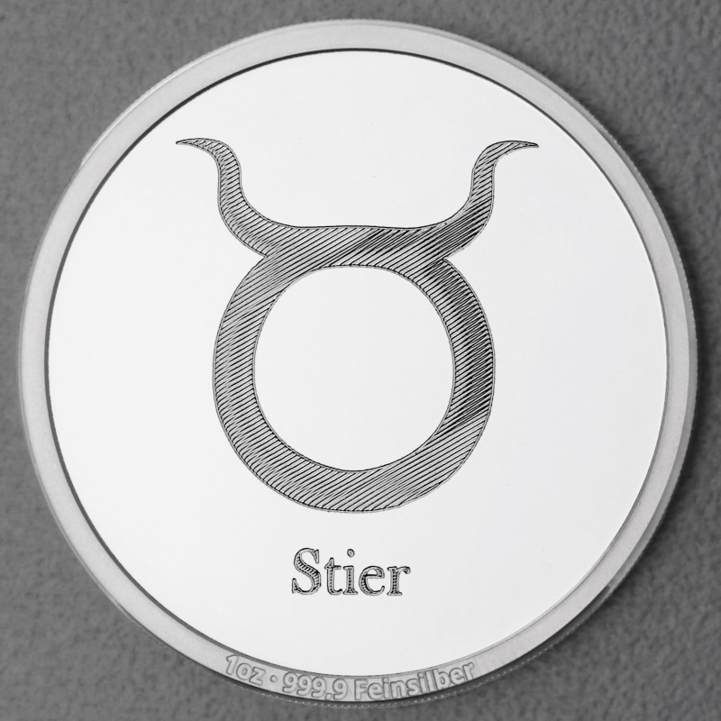 Silbermedaille 1oz Sternzeichen Stier kaufen