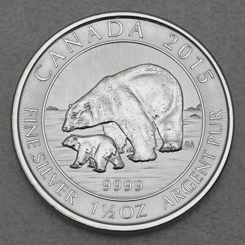 Silbermünze 1,5oz Canadian Polarbear 2015 kaufen