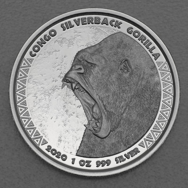 Silbermünze 1oz "Congo Silverback Gorilla - 2020" kaufen