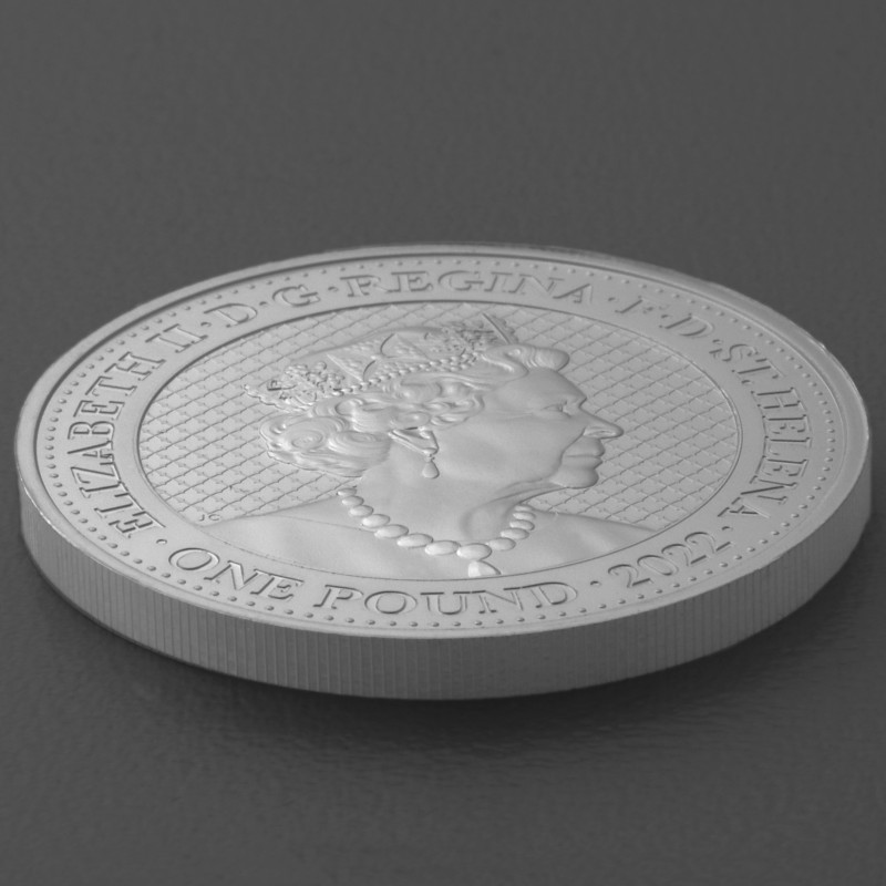 Silbermünze 1oz "Indian Wildlife - Rhino" 2022 St. Helena Cash Coin kaufen