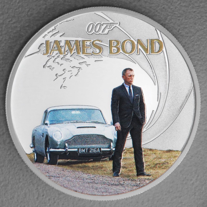 Silbermünze 1oz James Bond 2024 (PP/koloriert) Daniel Craig (Tuvalu) kaufen