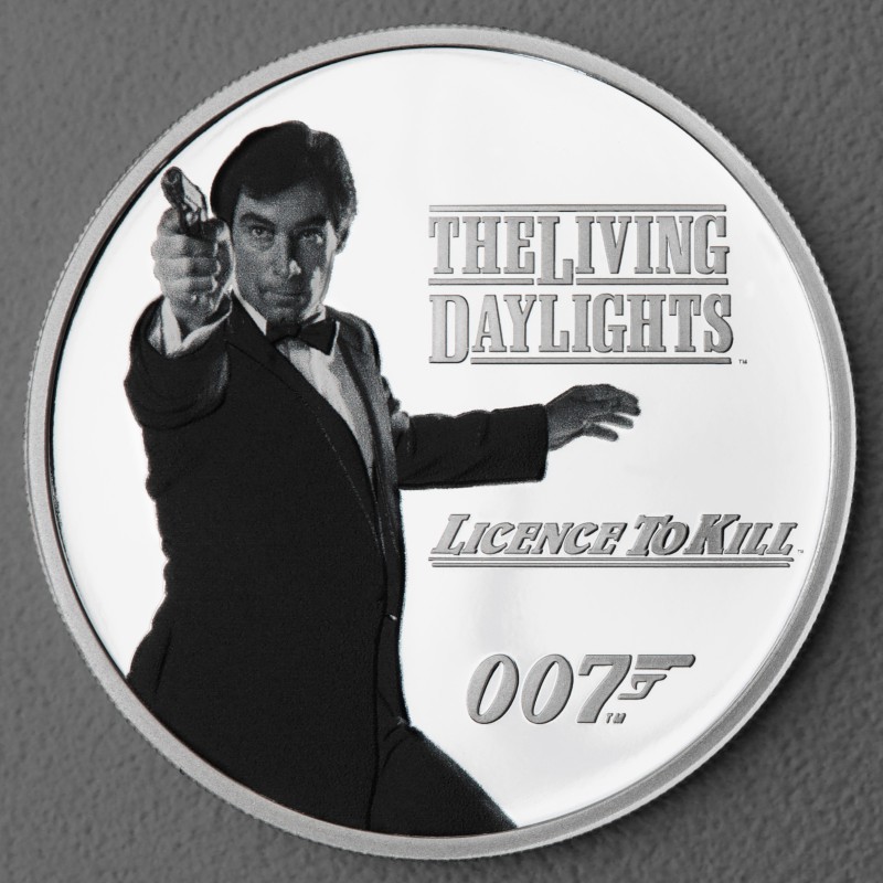 Silbermünze 1oz James Bond Licence to Kill 2023 Polierte Platte ...