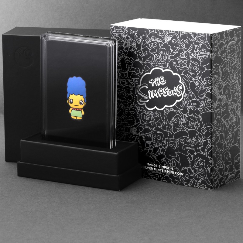 Silbermünze 1oz Marge Simpson 2022 (koloriert) Minted Mini Coin kaufen