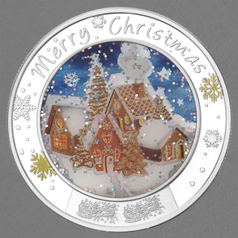 Silbermünze 1oz Merry Christmas 2021 (PP/koloriert) (Niue) kaufen