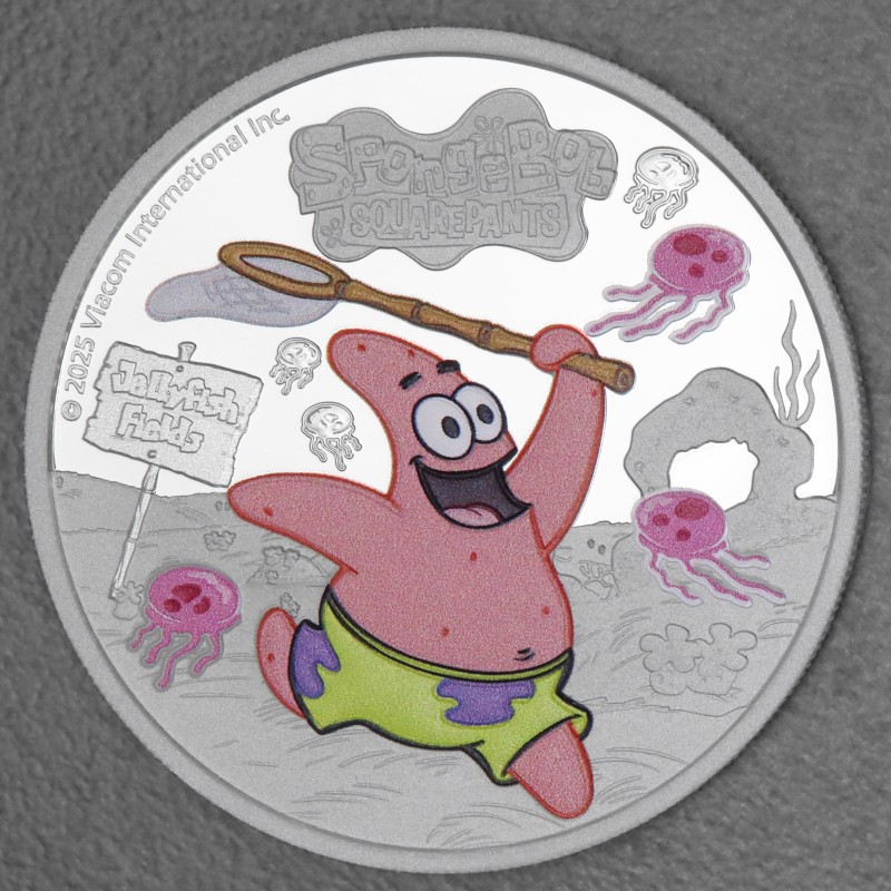 Silbermünze 1oz Patrick Star 2025 (PP/koloriert) SpongeBob Schwammkopf ...