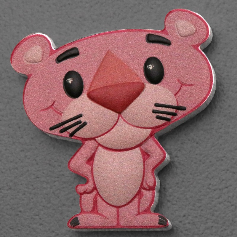 Silbermünze 1oz Pink Panther 2024 koloriert Minted Mini Coin kaufen