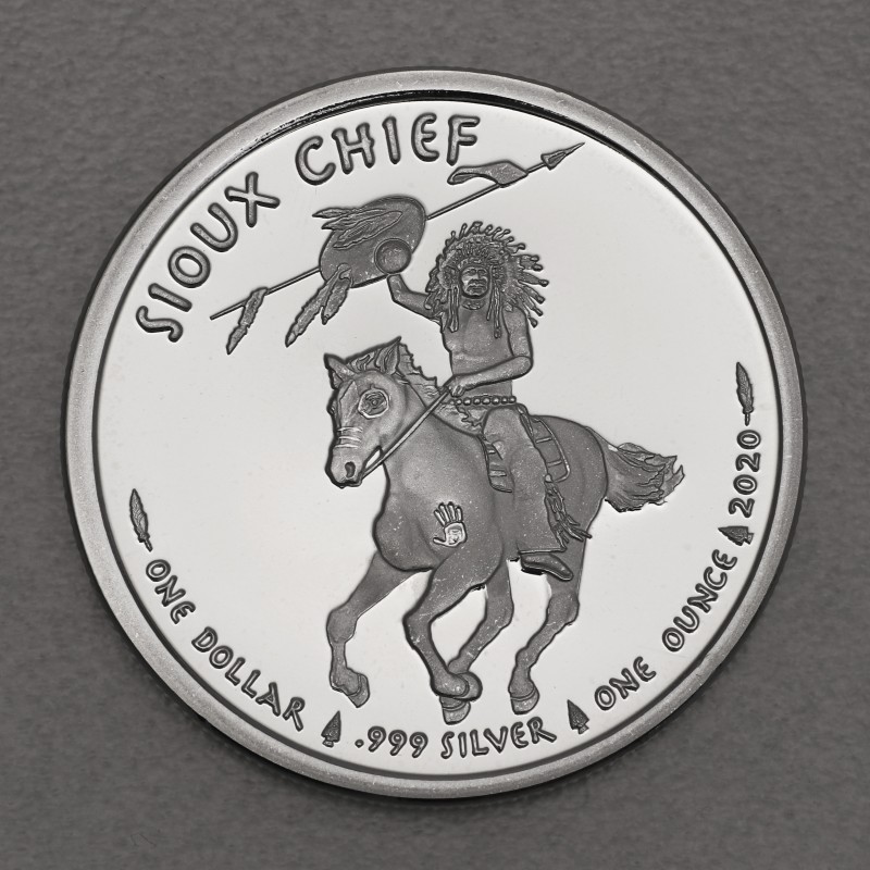 Silbermünze 1oz "Sioux Indian War Chief 2020" (USA) kaufen