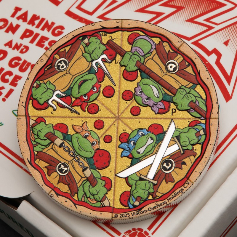Silbermünze 2oz Pizza Coin 2025 (koloriert) Teenage Mutant Ninja ...