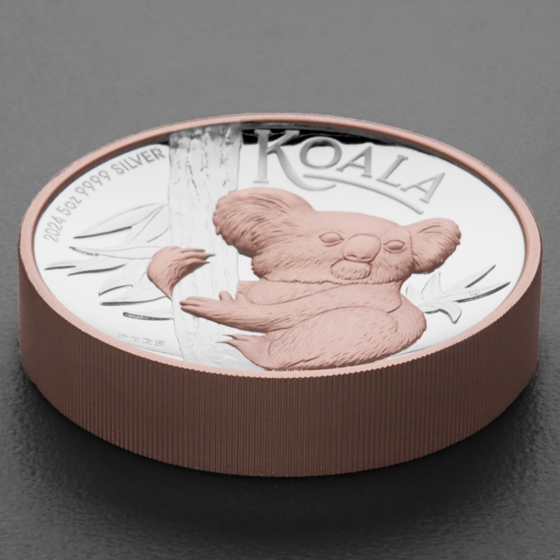 Silbermünze 5oz Koala 2024 (PP/HR/vergoldet) (Australien) kaufen