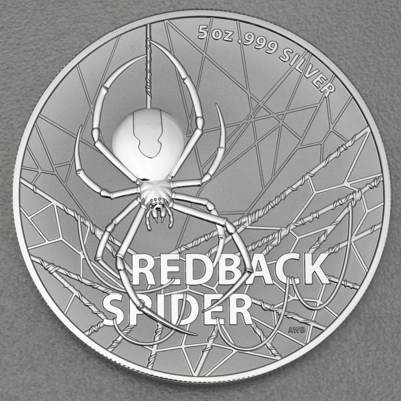 Silbermünze 5oz Redback Spider 2021 Australias Most Dangerous Royal Canadian Mint
