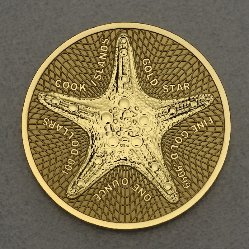 Goldmünze 1oz "COOK Islands - Gold-Star" 2022 kaufen