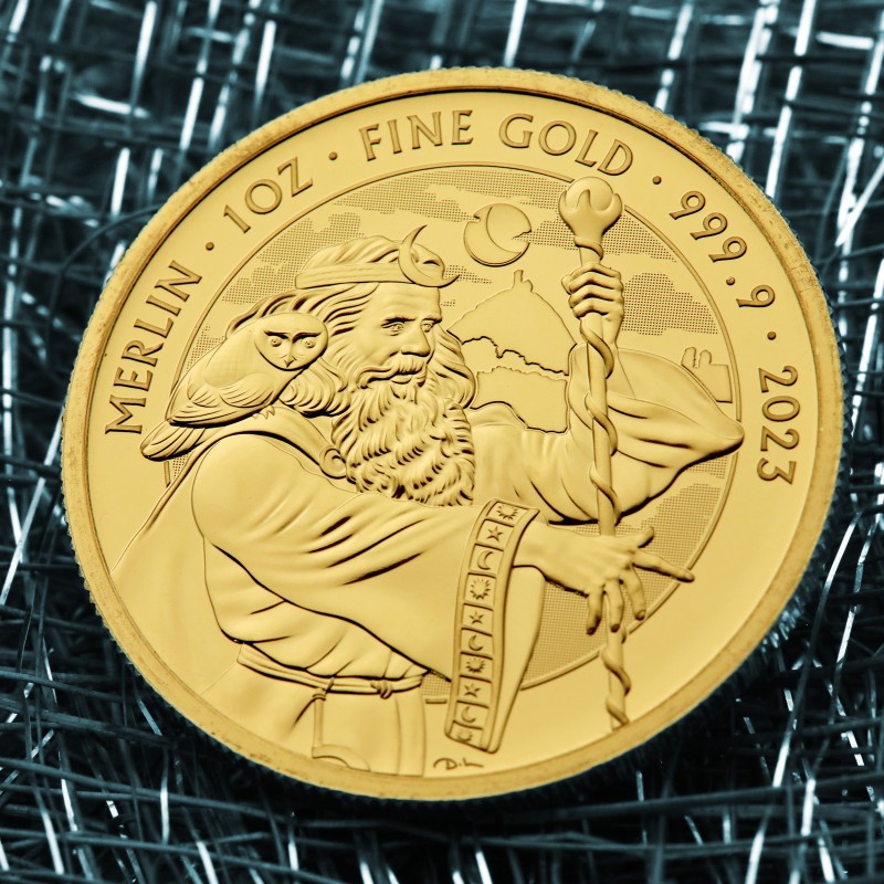 Goldmünze 1oz Merlin 2023 Myths and Legends Serie kaufen