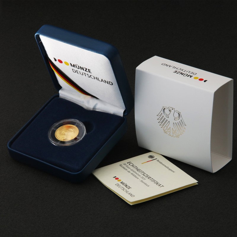 Goldmünze "20 Euro BRD 2023 Steinbock" Rückkehr der Wildtiere kaufen