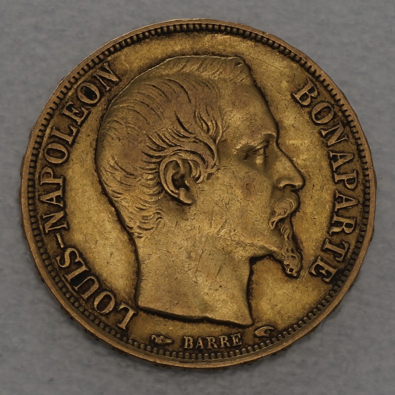 Goldmünze "20 Francs Louis-Napoleon Bonaparte 1852" Frankreich kaufen